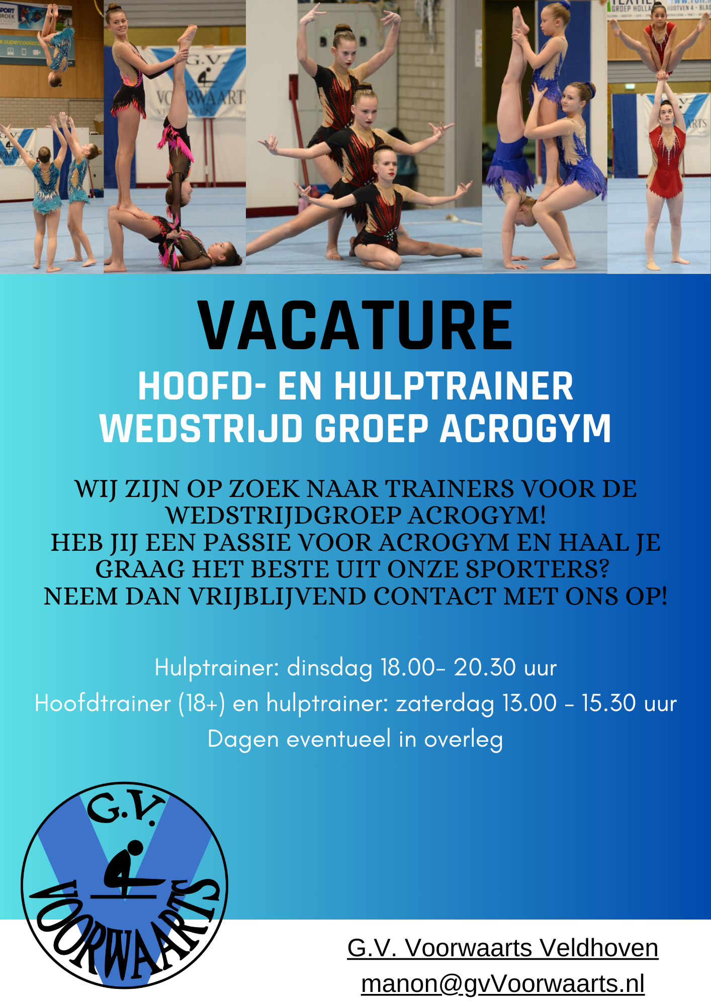 Kom turnen bij Gym & Trimvereniging Voorwaarts Veldhoven